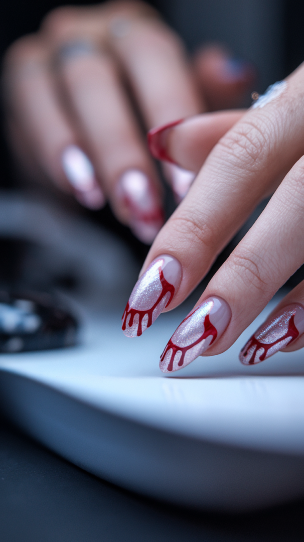 21 Cute & Spooky Pink Nails Ideas for this Halloween