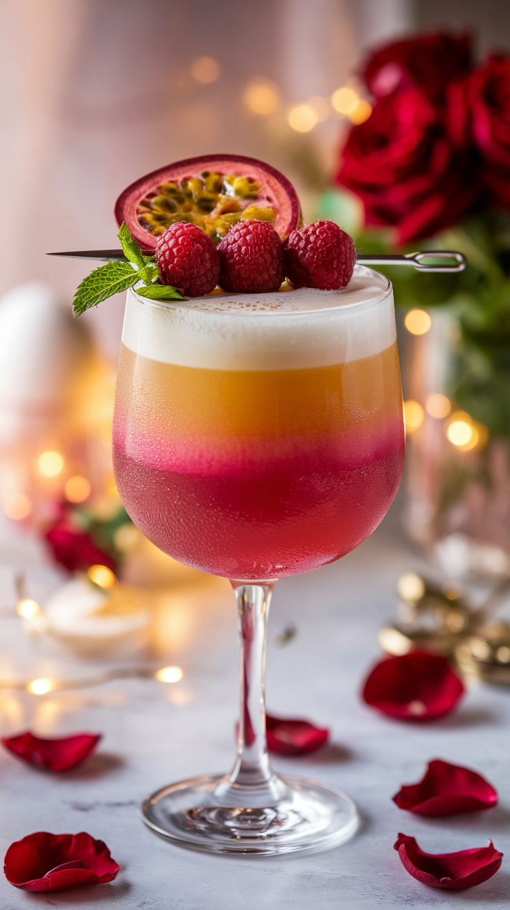 Raspberry Passionfruit Tequila Sour | Where Tiana Travels