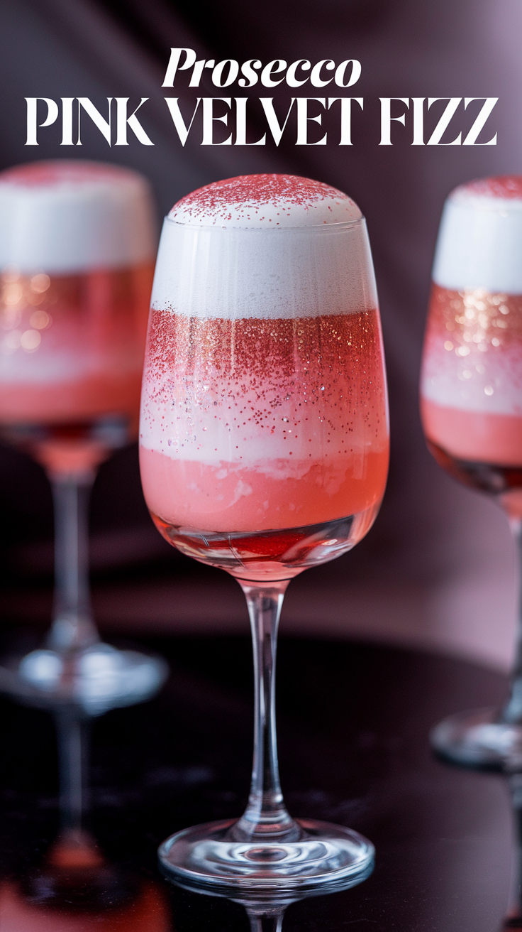 Pink Velvet Prosecco Fizz | Where Tiana Travels