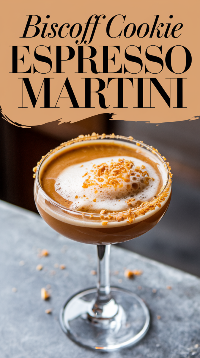 Biscoff Cookie Butter Espresso Martini | Where Tiana Travels