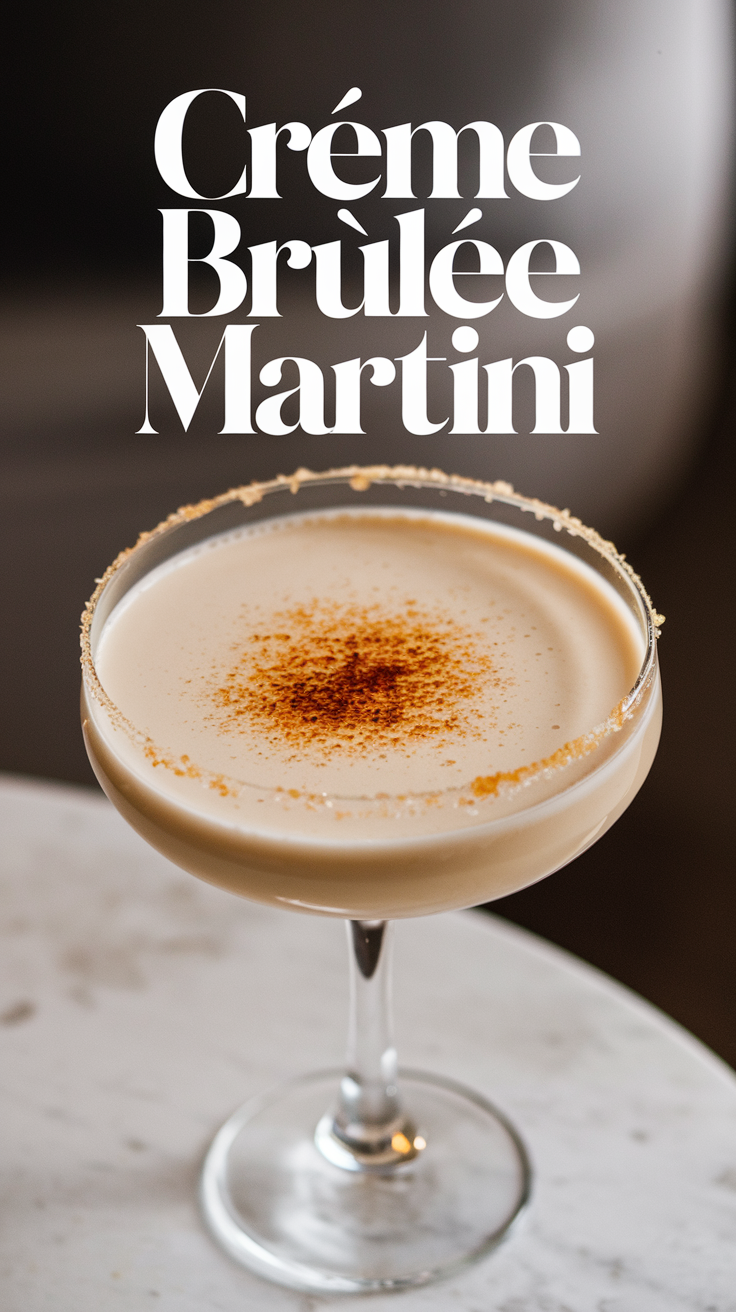 Crème Brûlée Martini | Where Tiana Travels