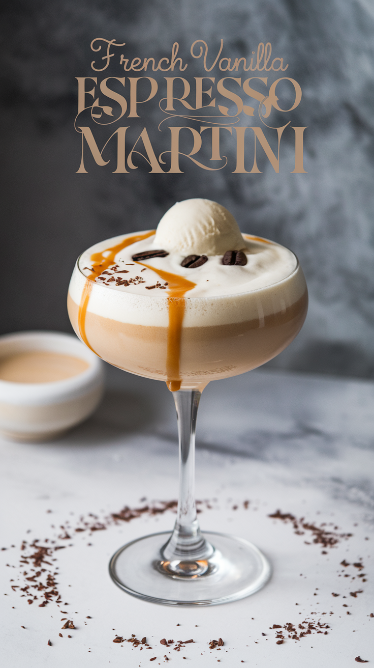 French Vanilla Espresso Martini | Where Tiana Travels
