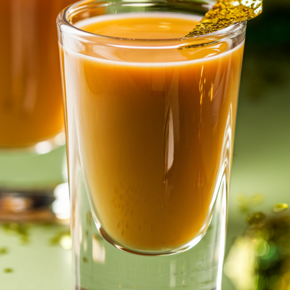 'Pot of Gold' Butterscotch Shots | Where Tiana Travels