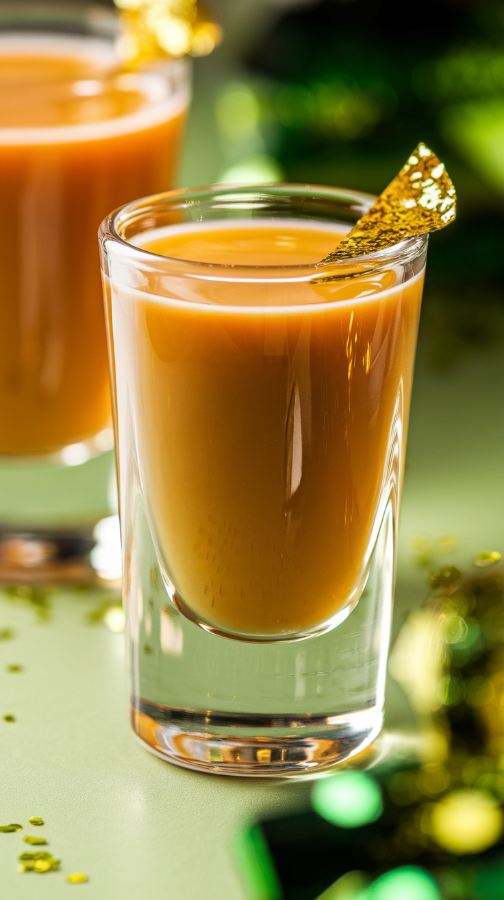 'Pot of Gold' Butterscotch Shots | Where Tiana Travels