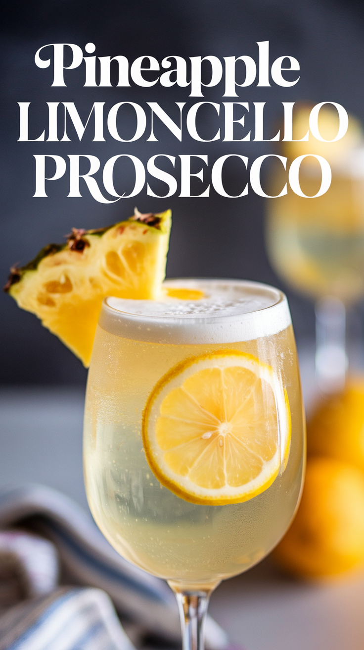 Pineapple Limoncello Prosecco | Where Tiana Travels