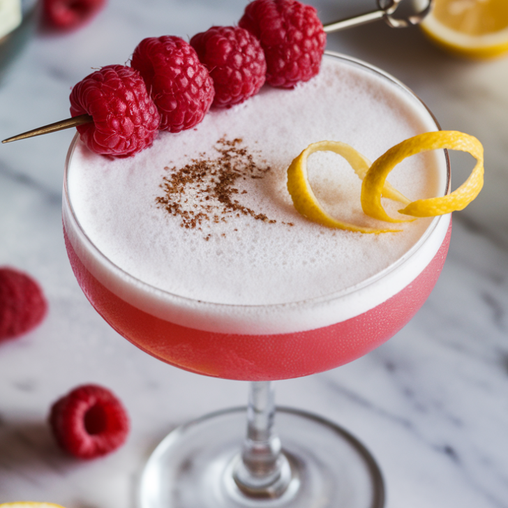 Raspberry Gin Sour | Where Tiana Travels
