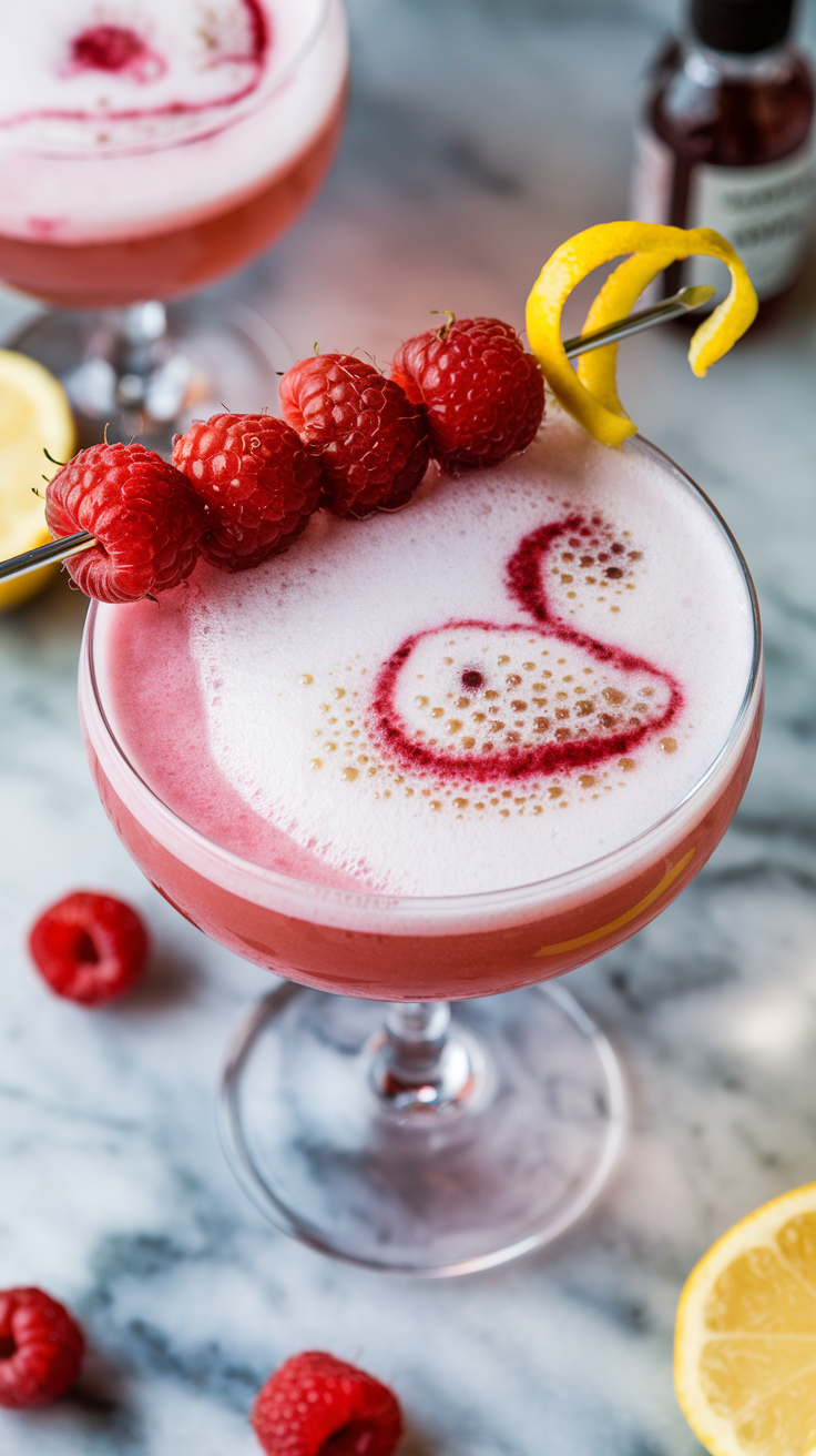 Raspberry Gin Sour | Where Tiana Travels