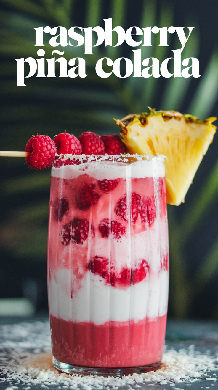 Raspberry Piña Colada | Where Tiana Travels